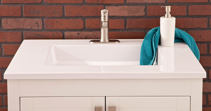 Wave No Backsplash – Rectangular Collection – Modular Vanity Tops